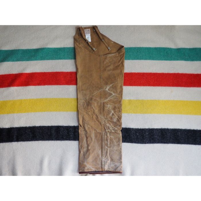 Filson VTG Filson Style 23 Brown Waxed Tin Cloth Work Logger Chap 37 ...