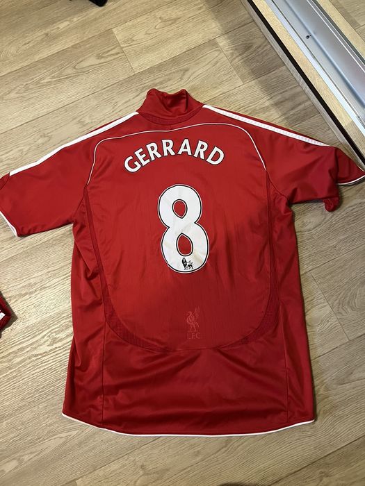 Adidas Vintage Adidas 2006-2007 Liverpool Gerrard #8 Soccer Jersey ...