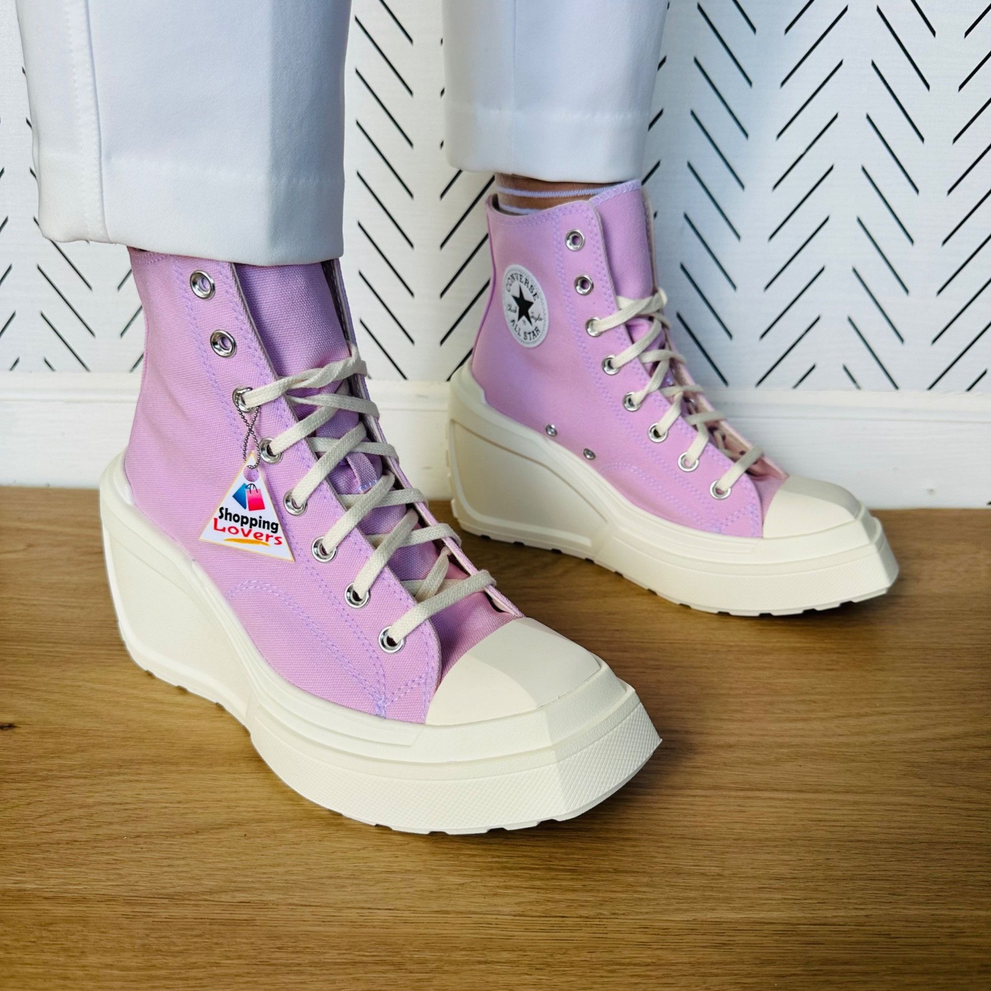 Converse ⭐Converse Chuck 70 De Luxe Wedge Platform Hi Shoes Sz 8 A075 ...