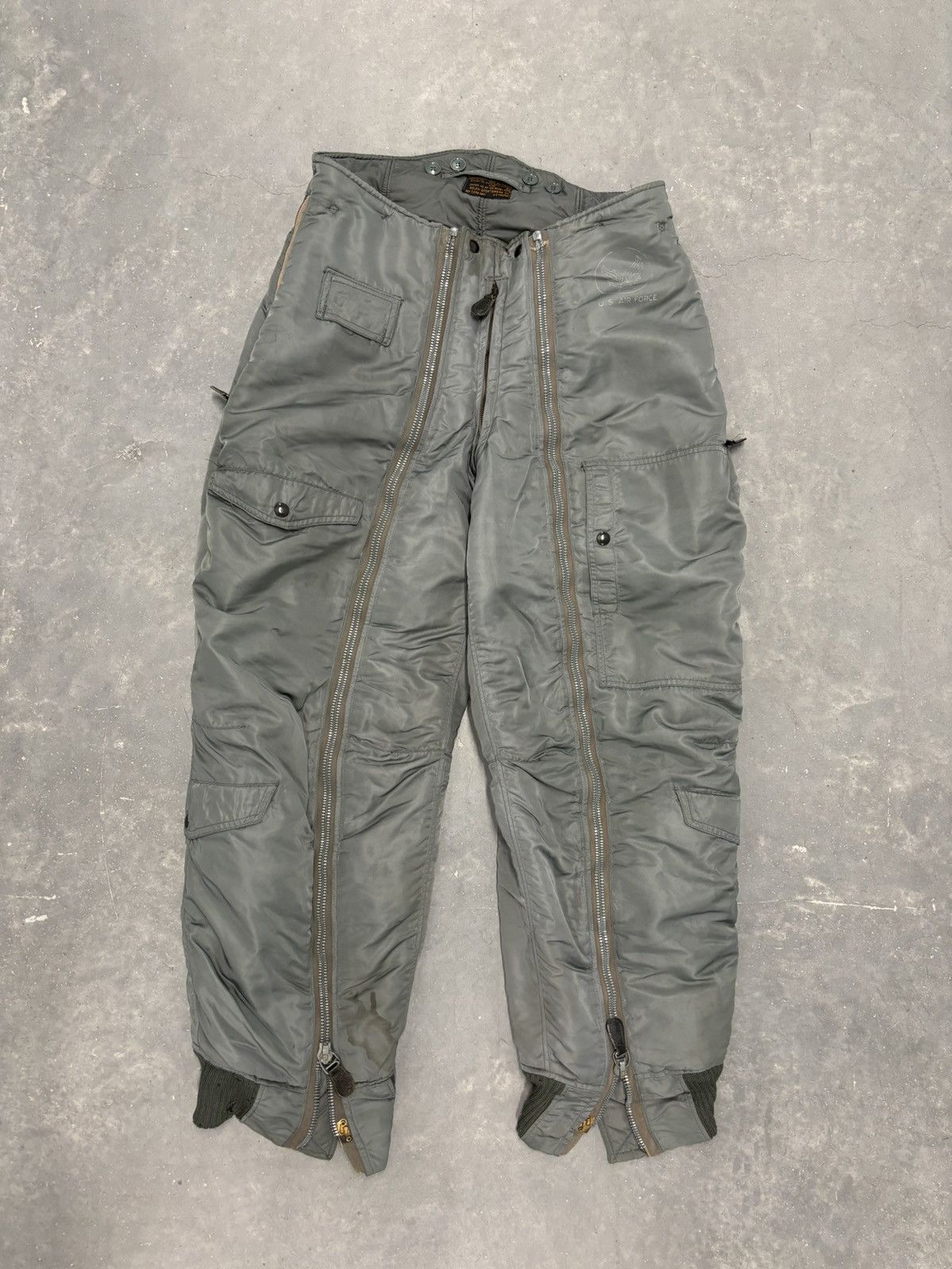 Vintage USAF Full zip Flyer Pilot Pants Military | Grailed