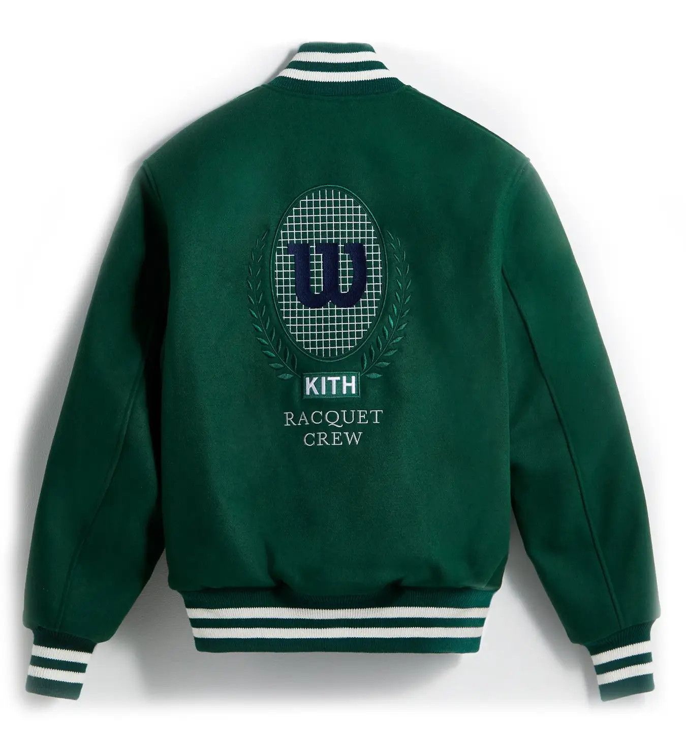 Golden Bear × Kith Kith For Wilson Racquet Crew Wool Varsity Jacket ...