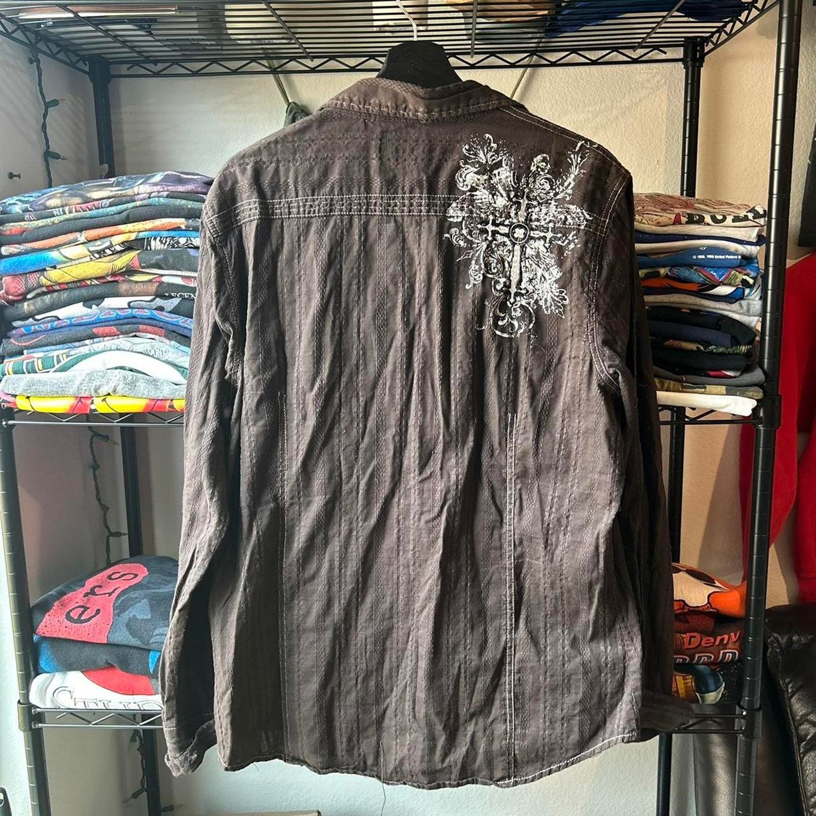 Vintage Y2k button up 2000s | Grailed
