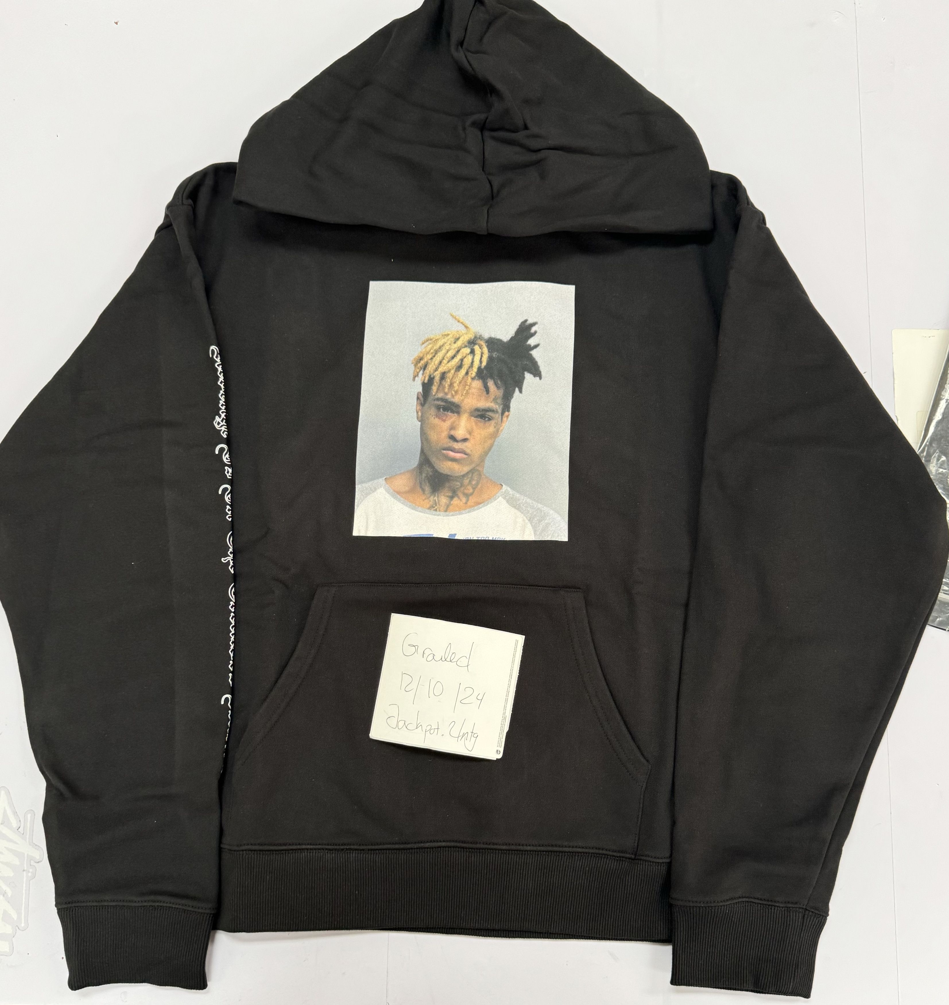 Revenge Revenge XXX Tentacion Mugshot Hand Logo Hoodie Size Medium ...