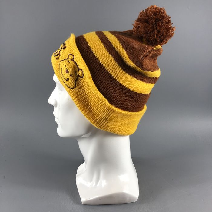 Vintage Winnie The Pooh Hats Stripe Beanie Disney Snow Cap B324 | Grailed