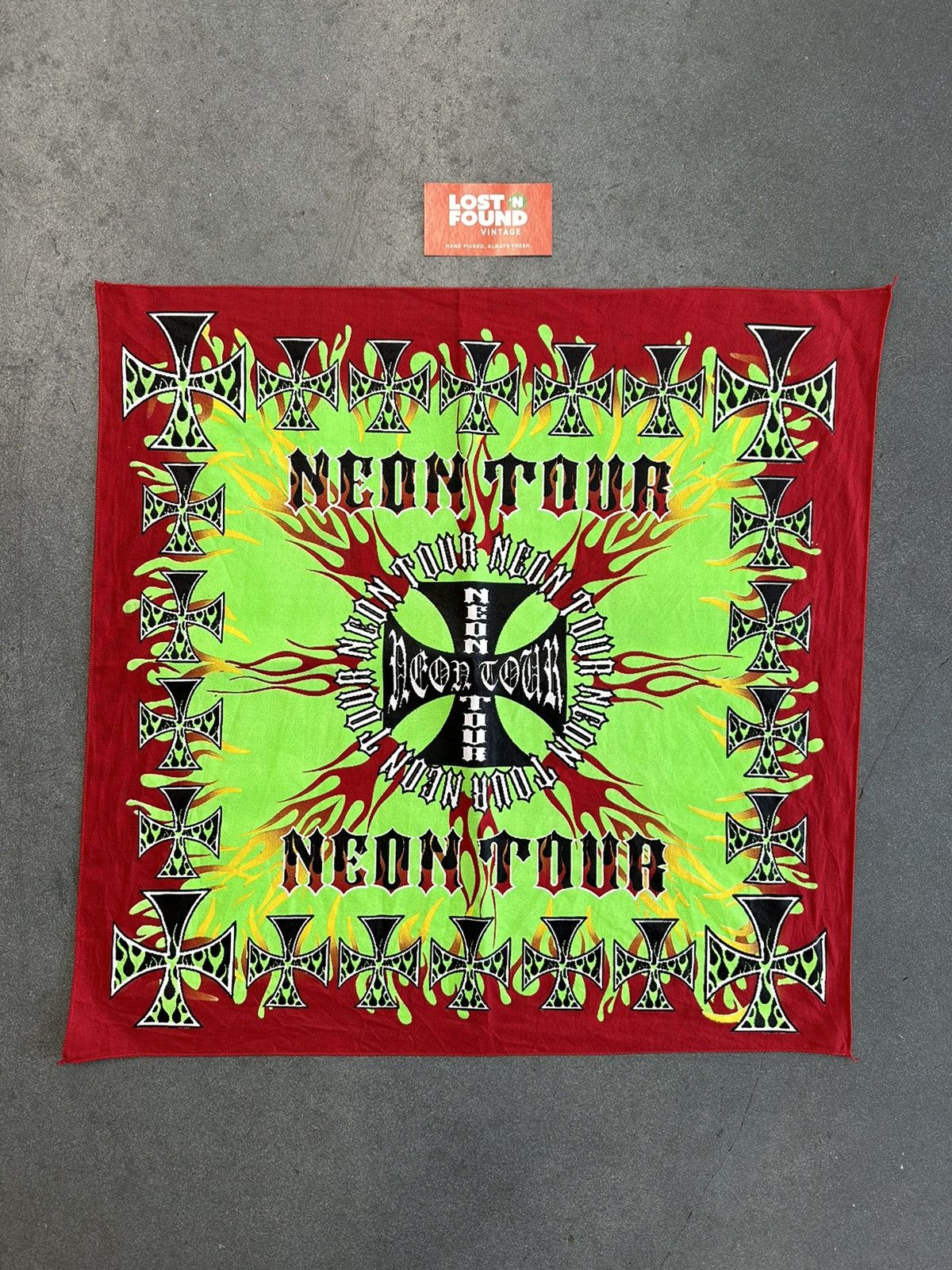 Band Tees × Playboi Carti Playboi Carti Neon Tour Bandana Limited ...