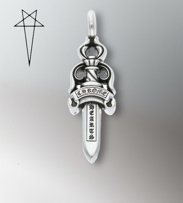 Chrome Hearts Chrome Hearts double dagger neckless | Grailed
