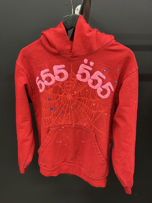 Young Thug Spider Worldwide Red 555 Hoodie | Grailed