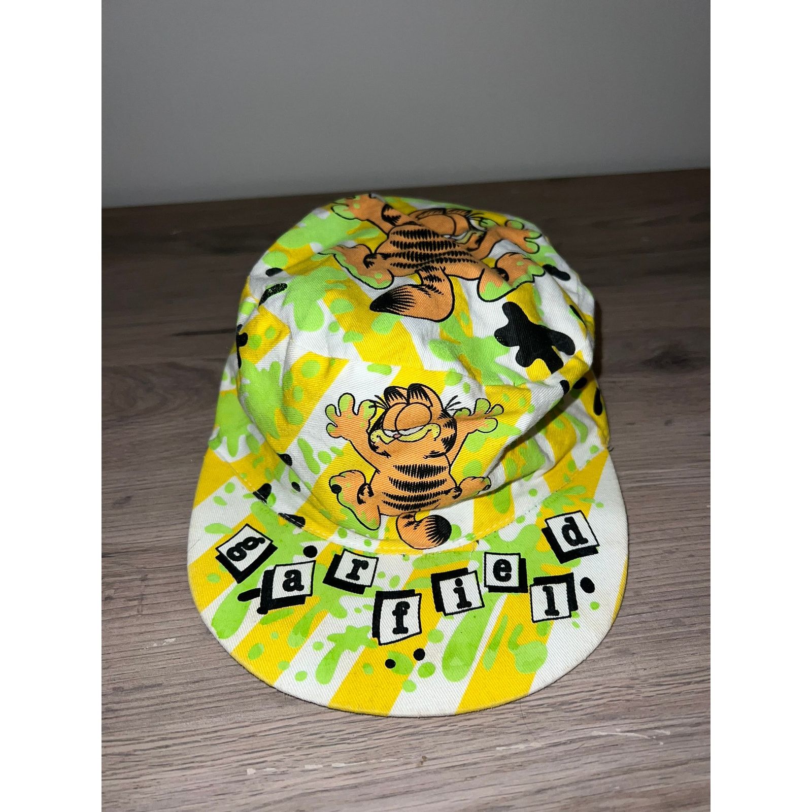 Garfield 1980s Vintage Garfield The Cat Cartoon Painter Hat 80s VTG ...