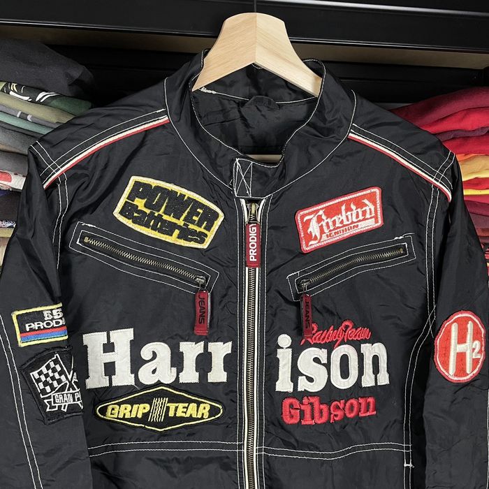 Harrison Vintage Racing Moto Harrison Rider Jacket American Style Y2K ...