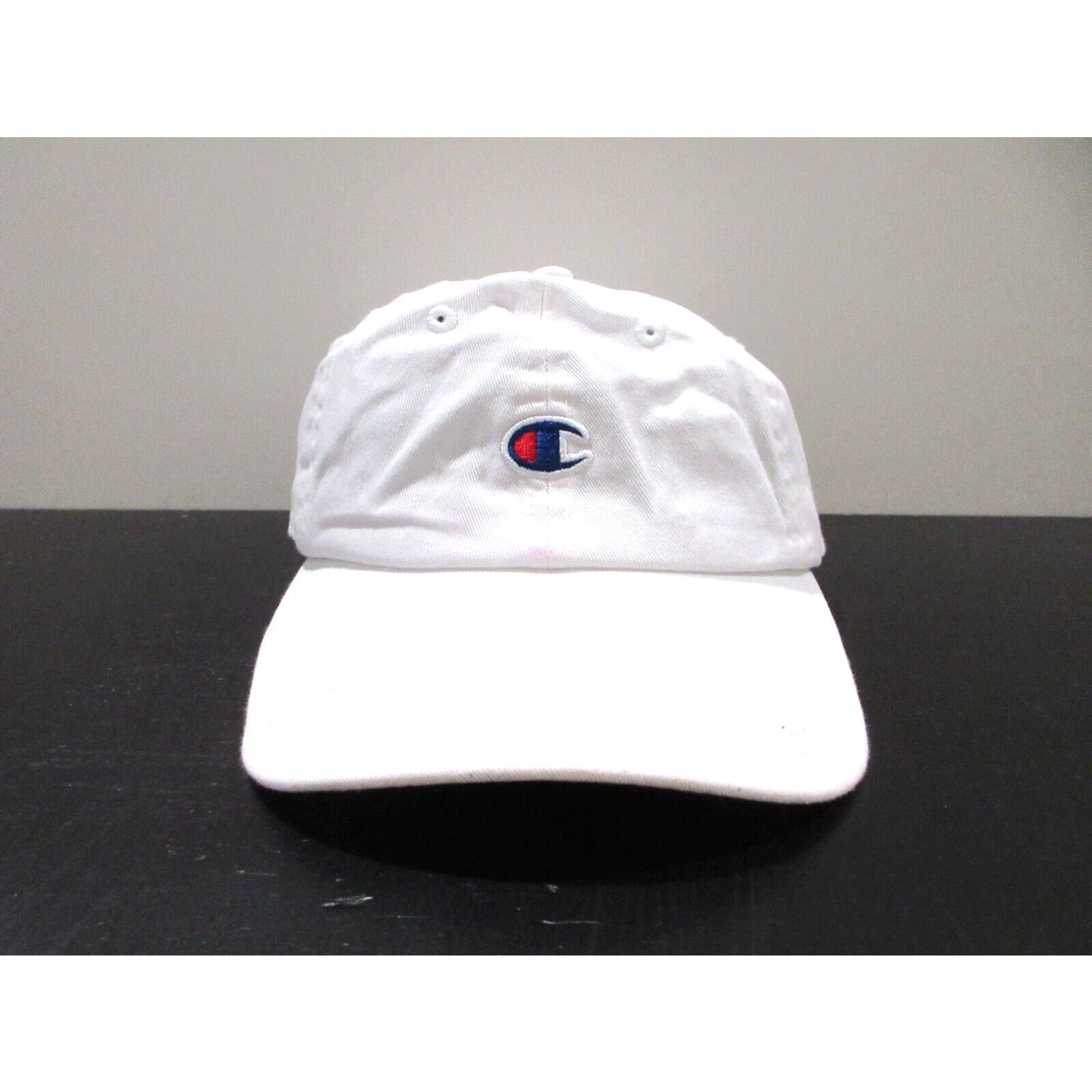 Champion Champion Hat Cap Strap Back White Blue Logo Athletic ...
