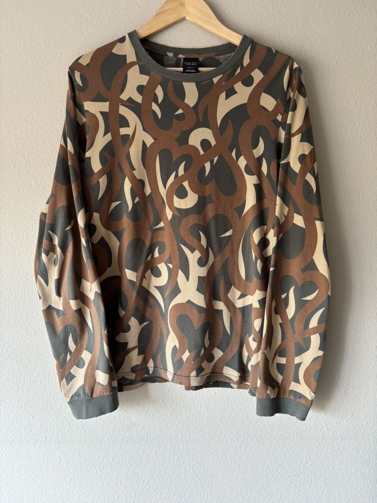 Number (N)ine Number nine tribal longsleeve | Grailed