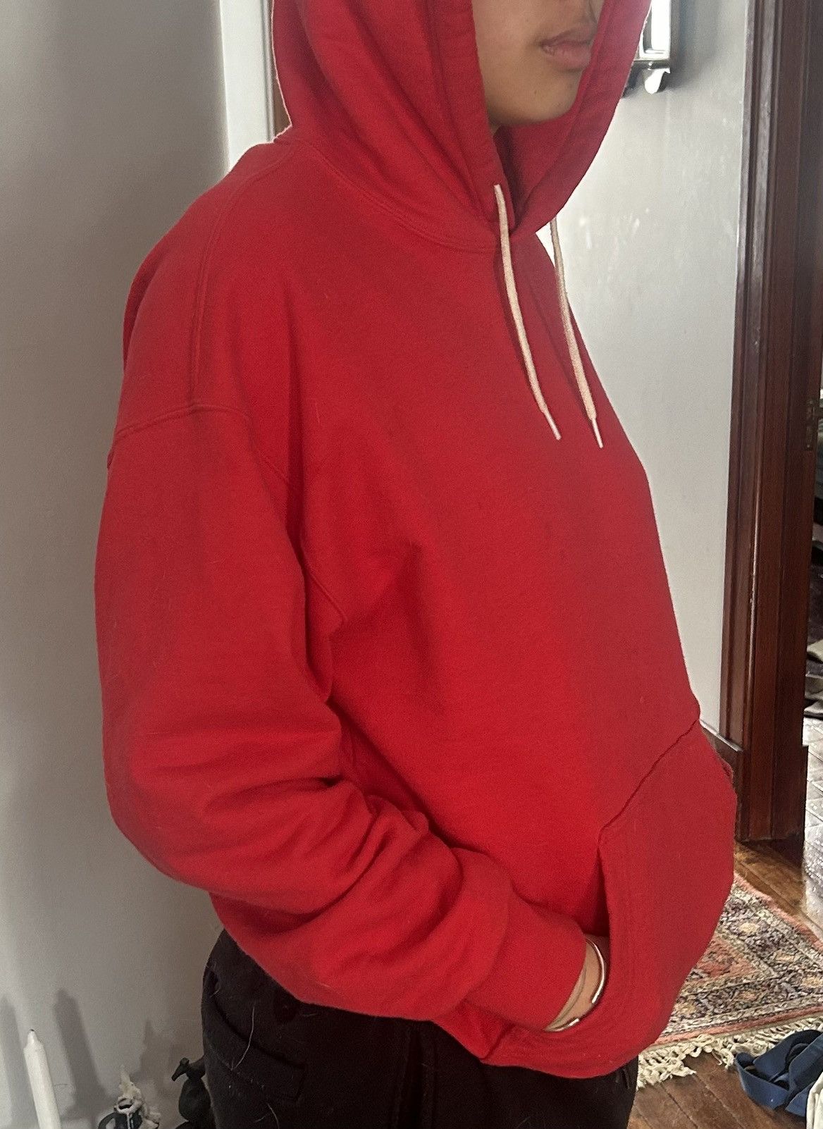 Jjjjound red hoodie S | Grailed Jjjjound red hoodie S | Grailed