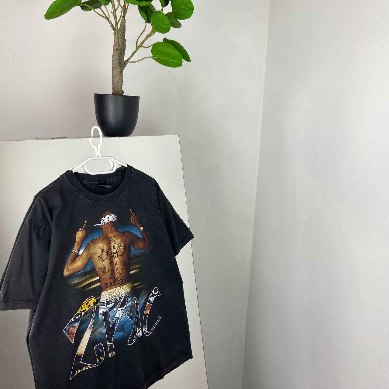 Band Tees × Rap Tees × Vintage 2000s Vintage 2Pac Two Sides Logo Rap ...