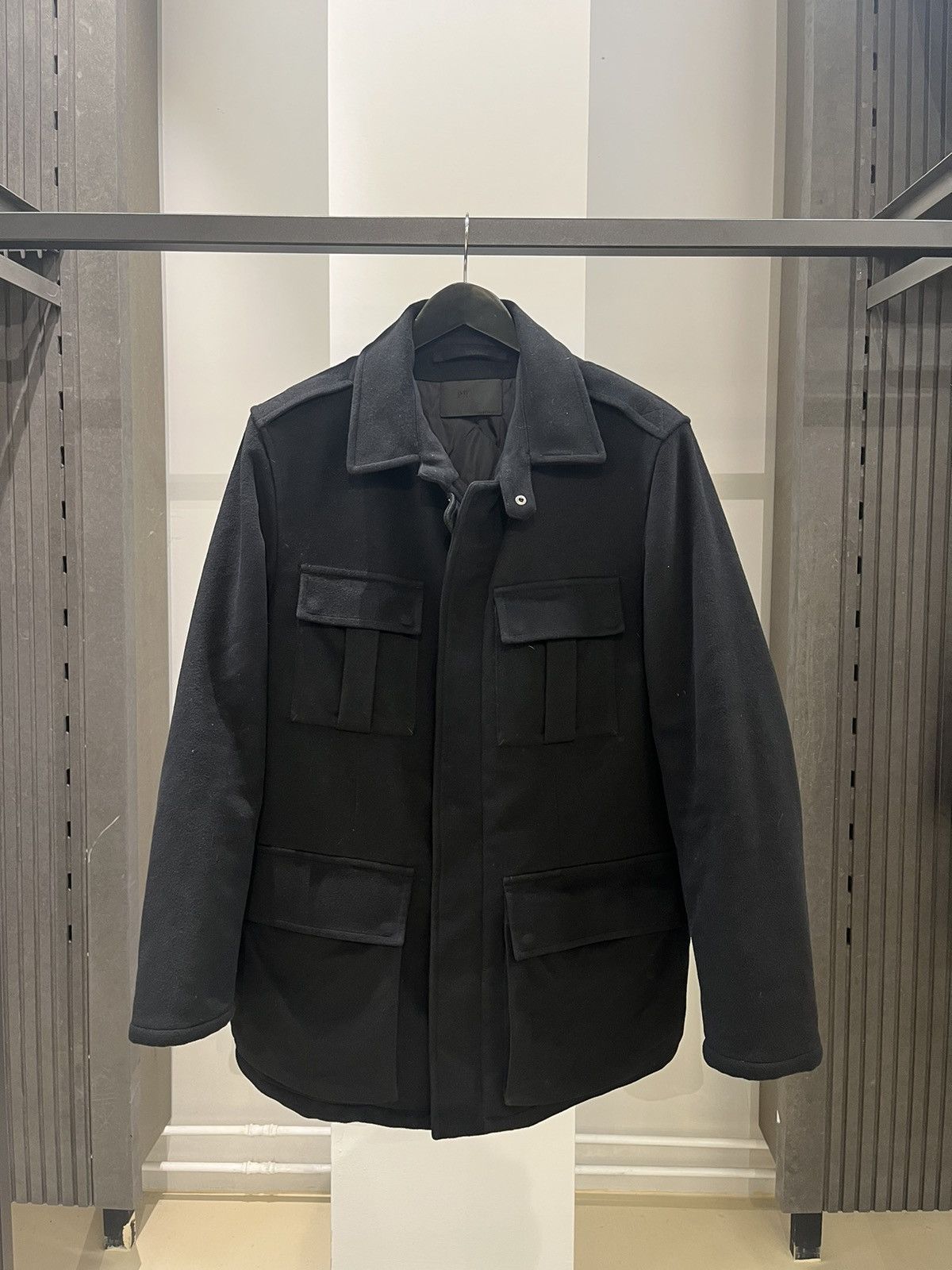 Prada Prada Wool Cargo Black Jacket | Grailed