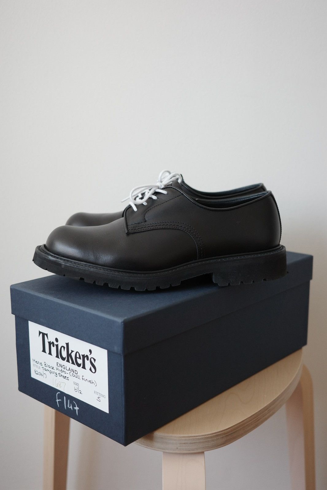 Evan Kinori × Trickers Black Hydro Calf Tramping Shoes | Grailed