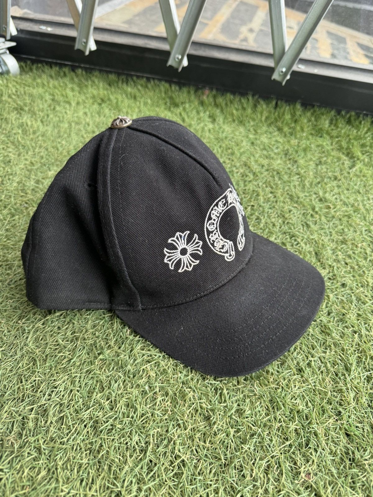 Chrome Hearts Chrome Hearts horseshoe embroidered SnapBack hat | Grailed