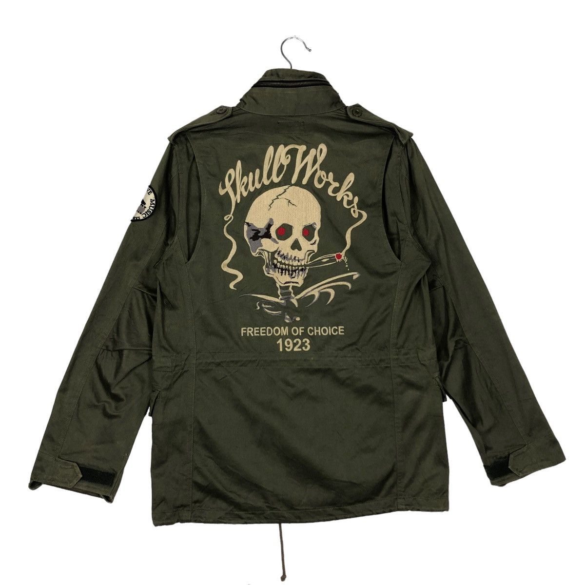 Japanese Brand 🔥90’s Vintage Biker Jacket Punk Design Skeleton Big Logo ...