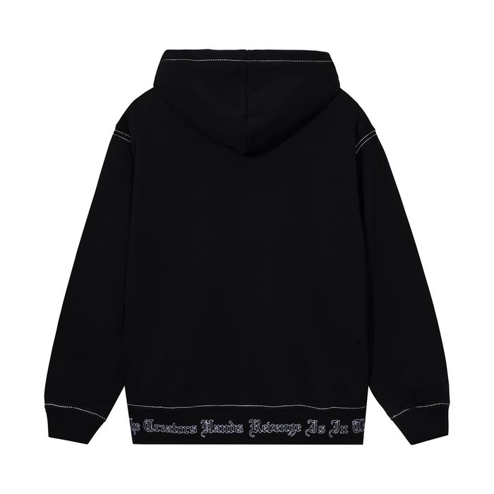 Revenge Revenge Red Black Contrast Embroidered Zip | Grailed