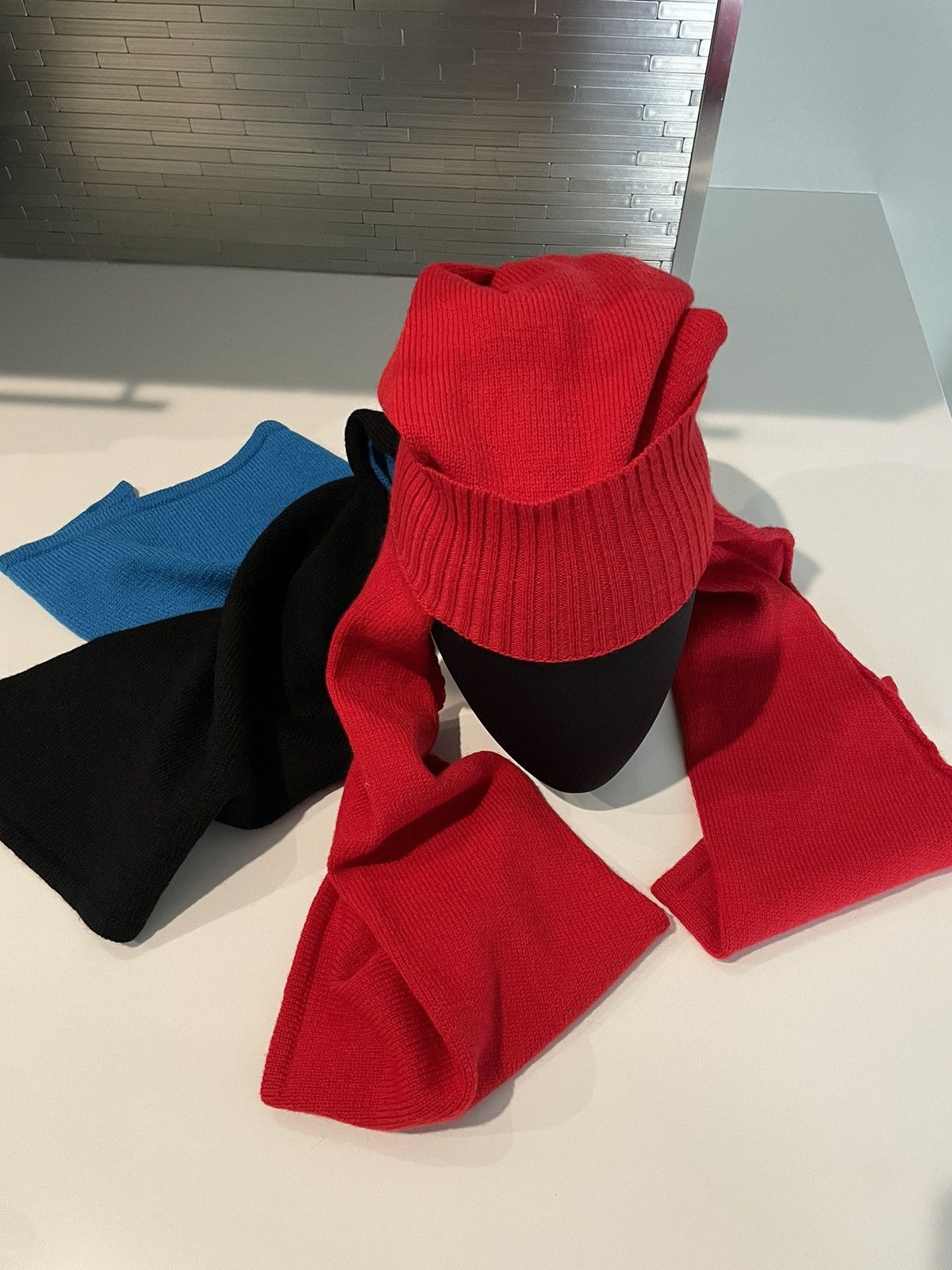 Kiko Kostadinov Kiko Kostadinov AW20 Sabine 4 scarf beanie | Grailed