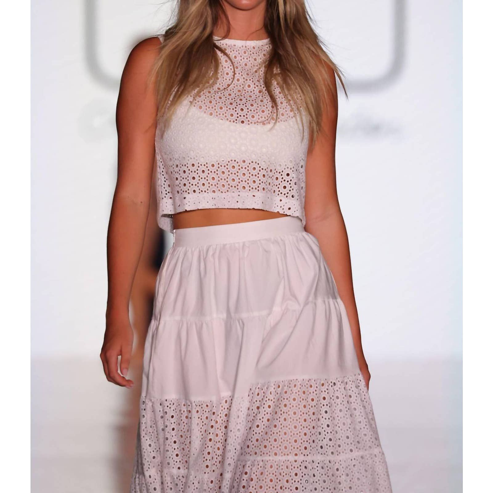 Designer ANGELA HORTON Cartagena Top In White Eyelet | Grailed