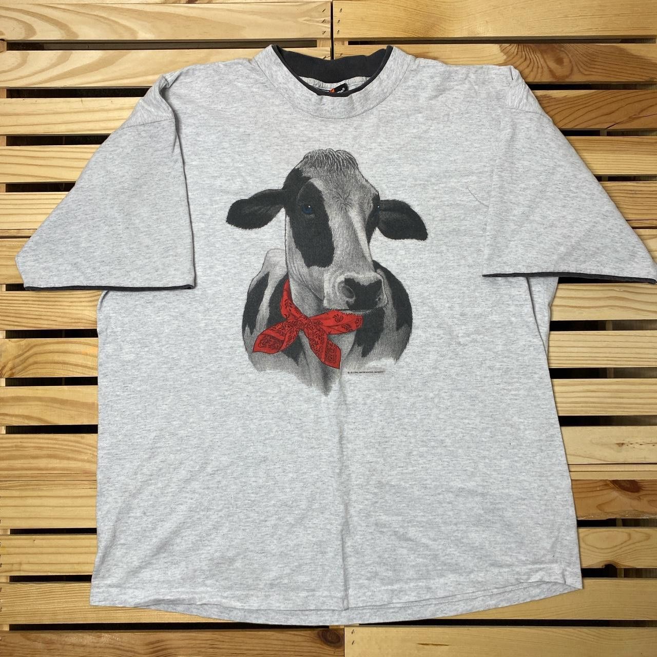 Signal Sport Vintage Cow Gray Nature Tee Size 2XL | Grailed