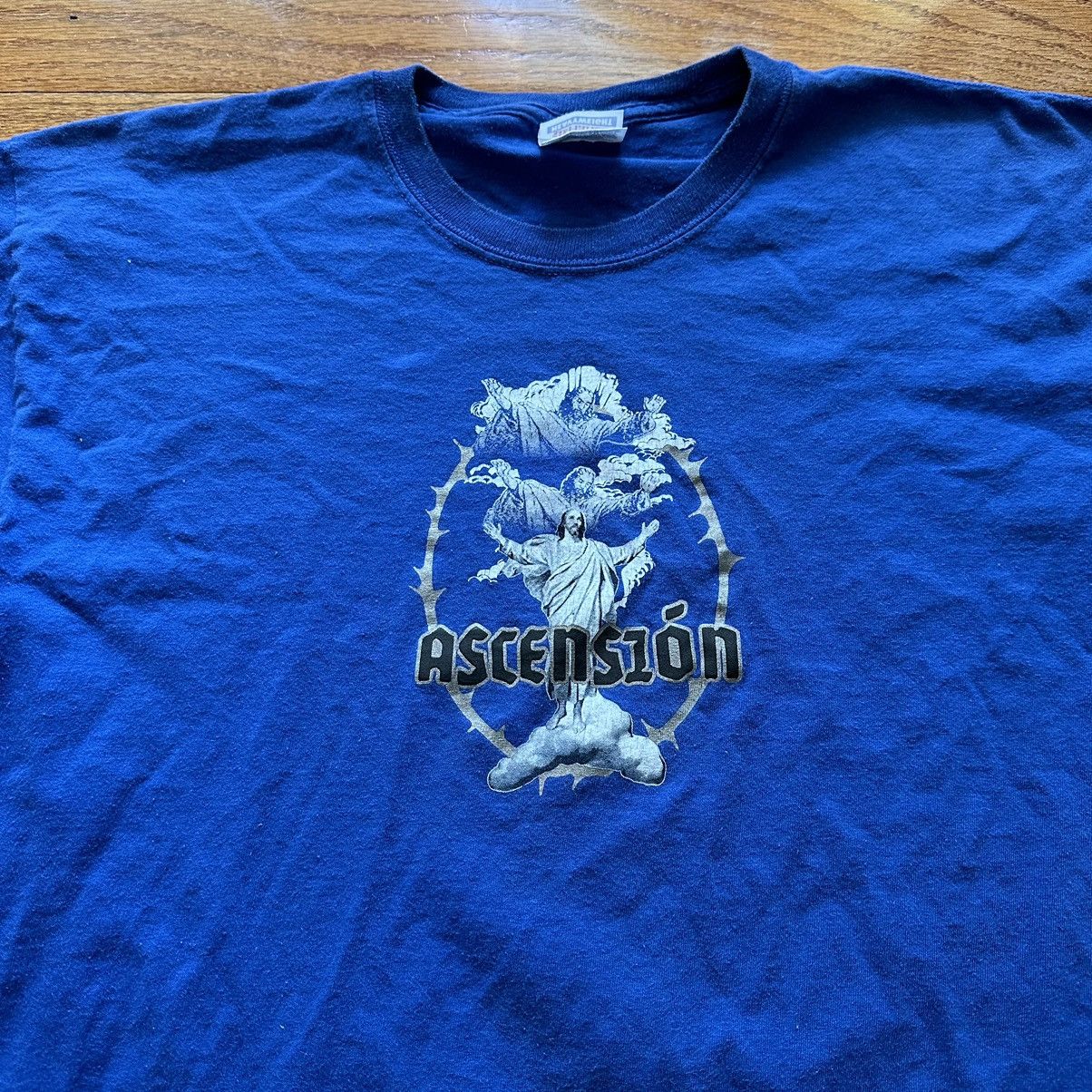 Vintage Y2K Ascensión Jesus Christ Has Risen Religious Shirt | Grailed