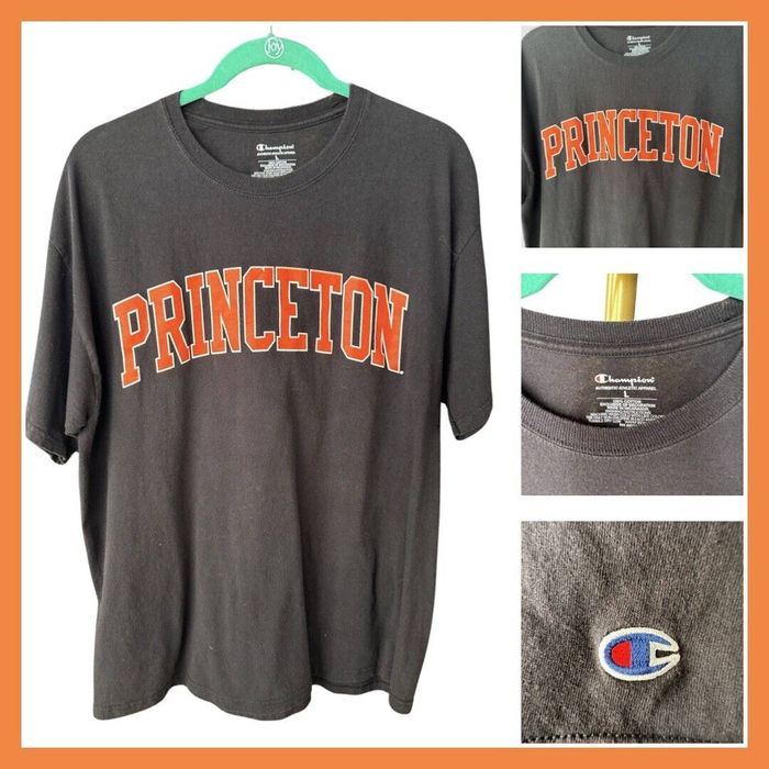 Champion NCAA Princeton University Tshirt Champion Large Black | Grailed