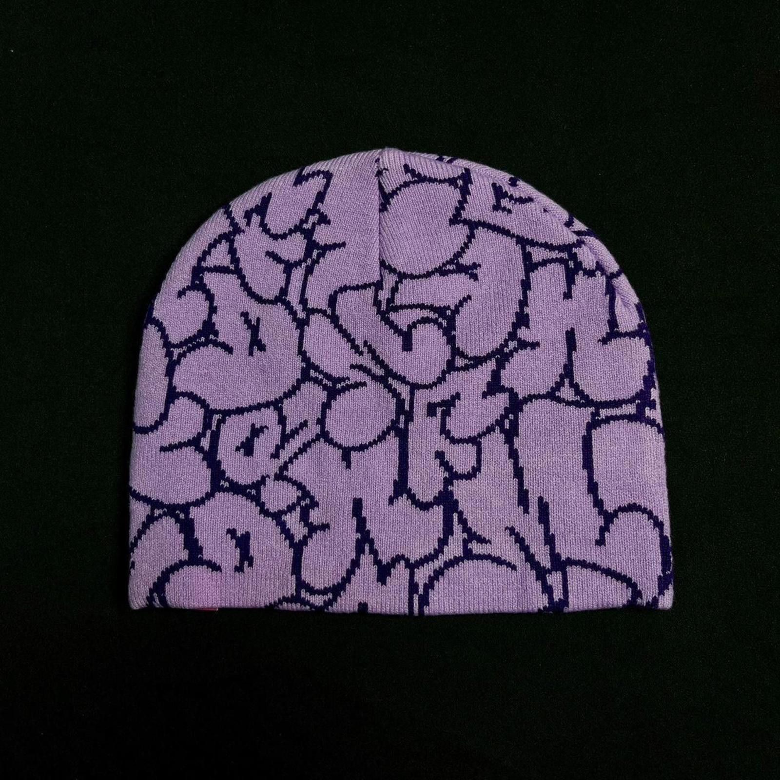 Named Collective Y2k Named Collective Graffiti Camo No Cuff Knit Hat ...