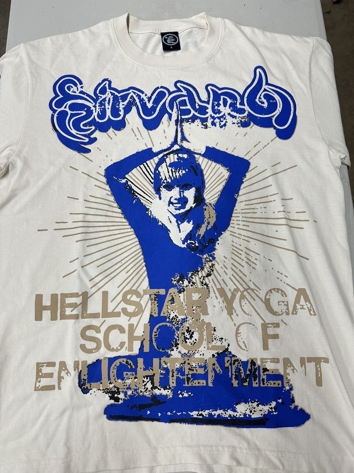 HELLSTAR Hellstar Yoga Tee / Off White | Grailed