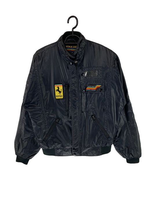 Vintage 80s Style Auto carrera design ferrari jacket | Grailed