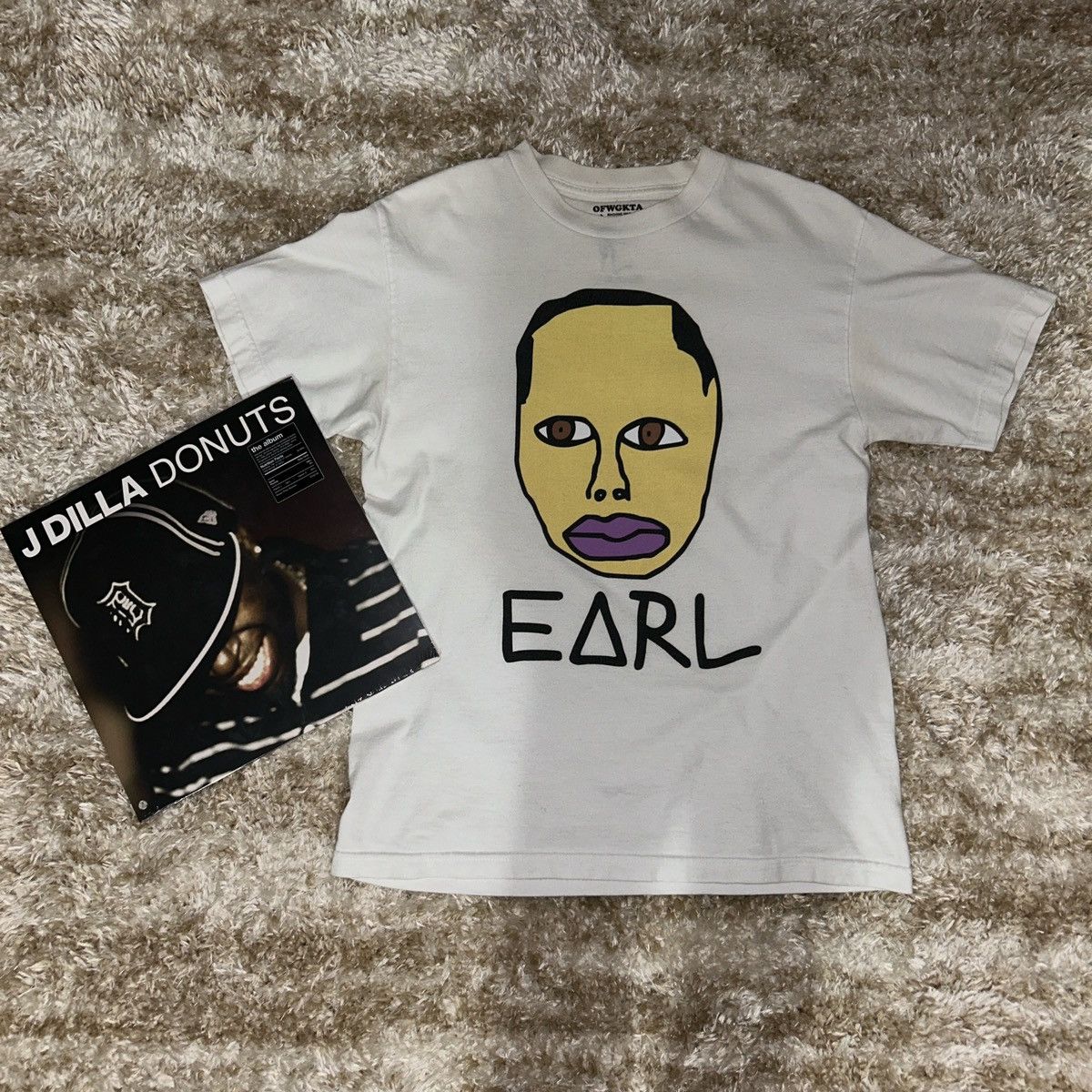 Golf Wang × Odd Future × Tyler The Creator White Earl Sweatshirt Zumiez shirt | Grailed