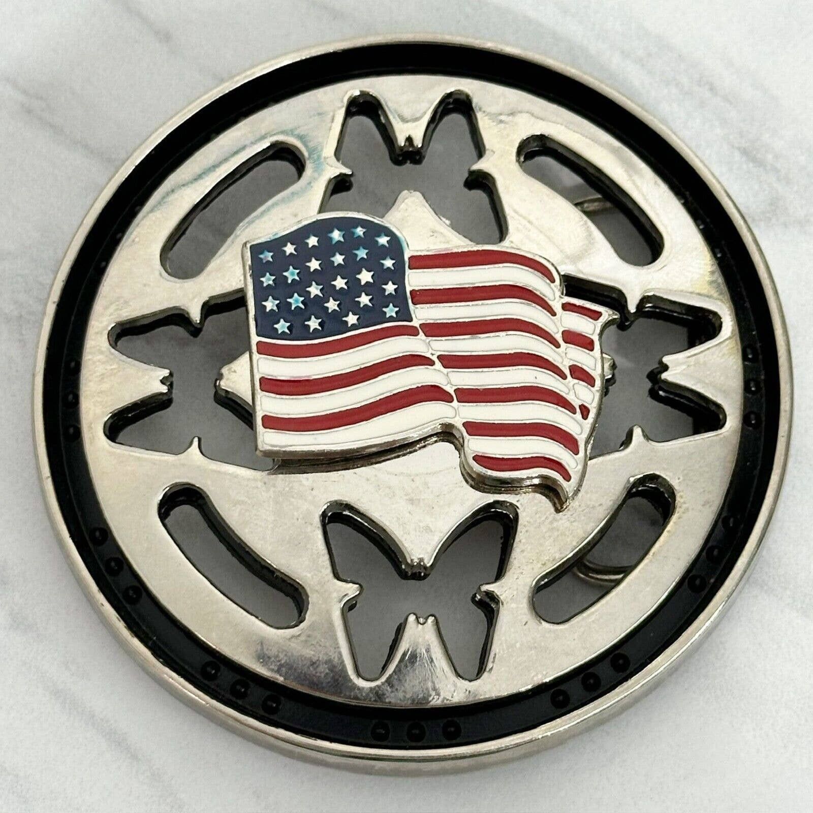 Other American Flag Butterfly Spinning Spinner Fidget Belt Buckle | Grailed