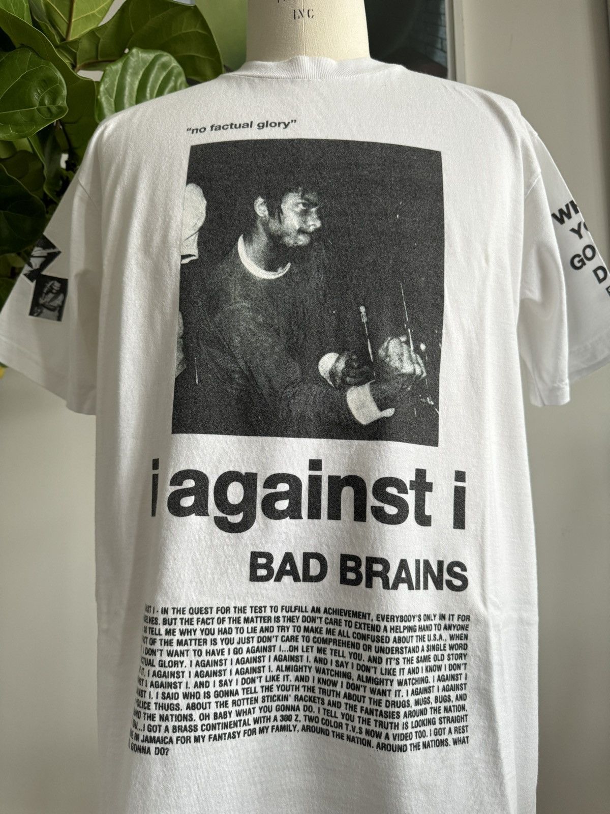 Supreme 2008 Supreme x Bad Brains "I Against I" Tee White Rare | Grailed