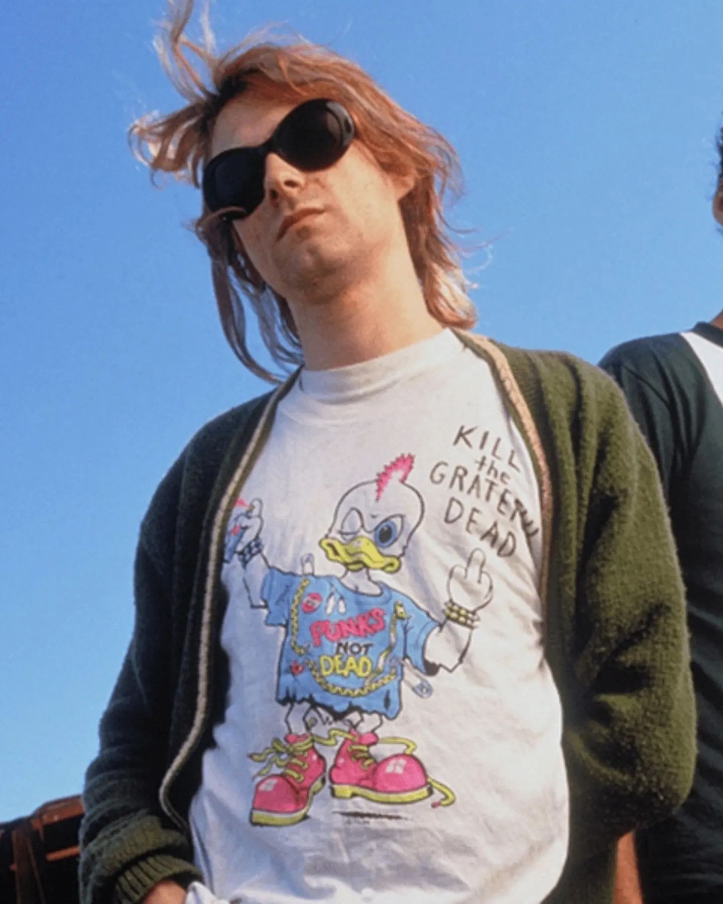 Vintage Bootleg Donald Duck Punks not dead Kurt Cobain 90's | Grailed