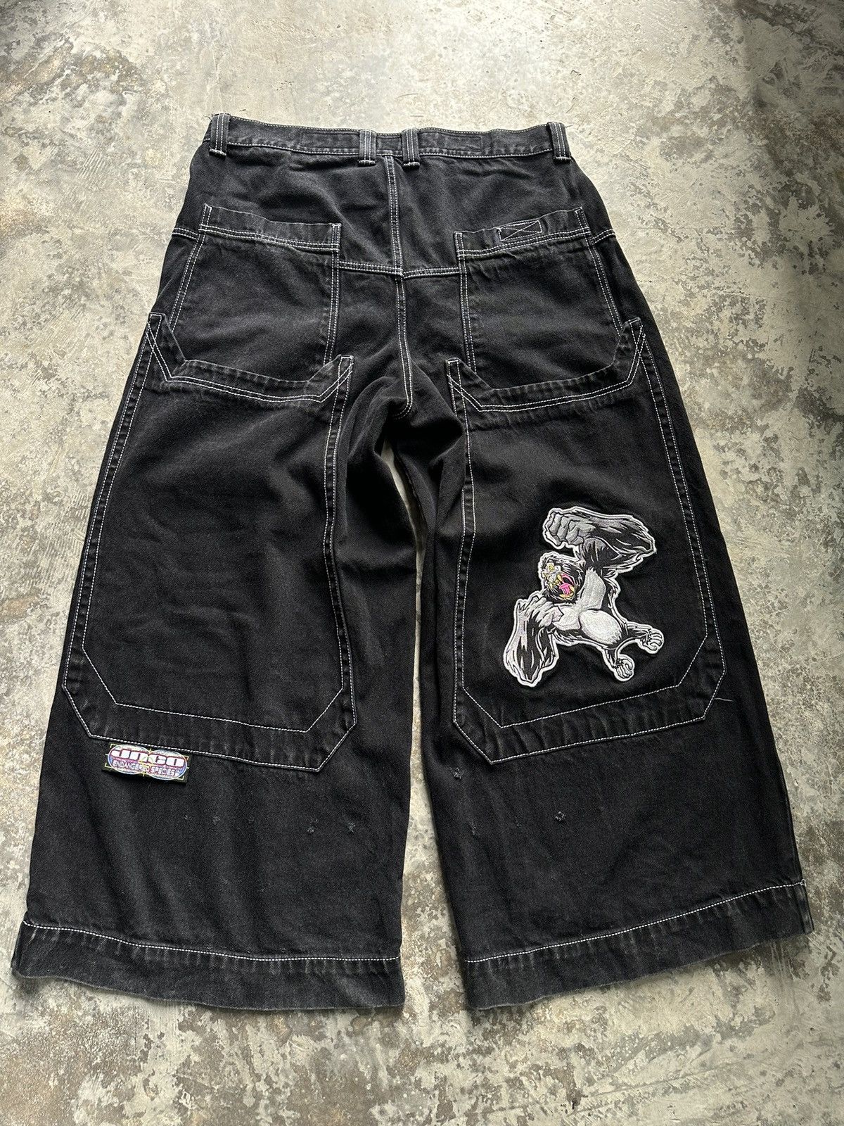 JNCO × Streetwear × Vintage JNCO Pants Jet Black - Silverback ...