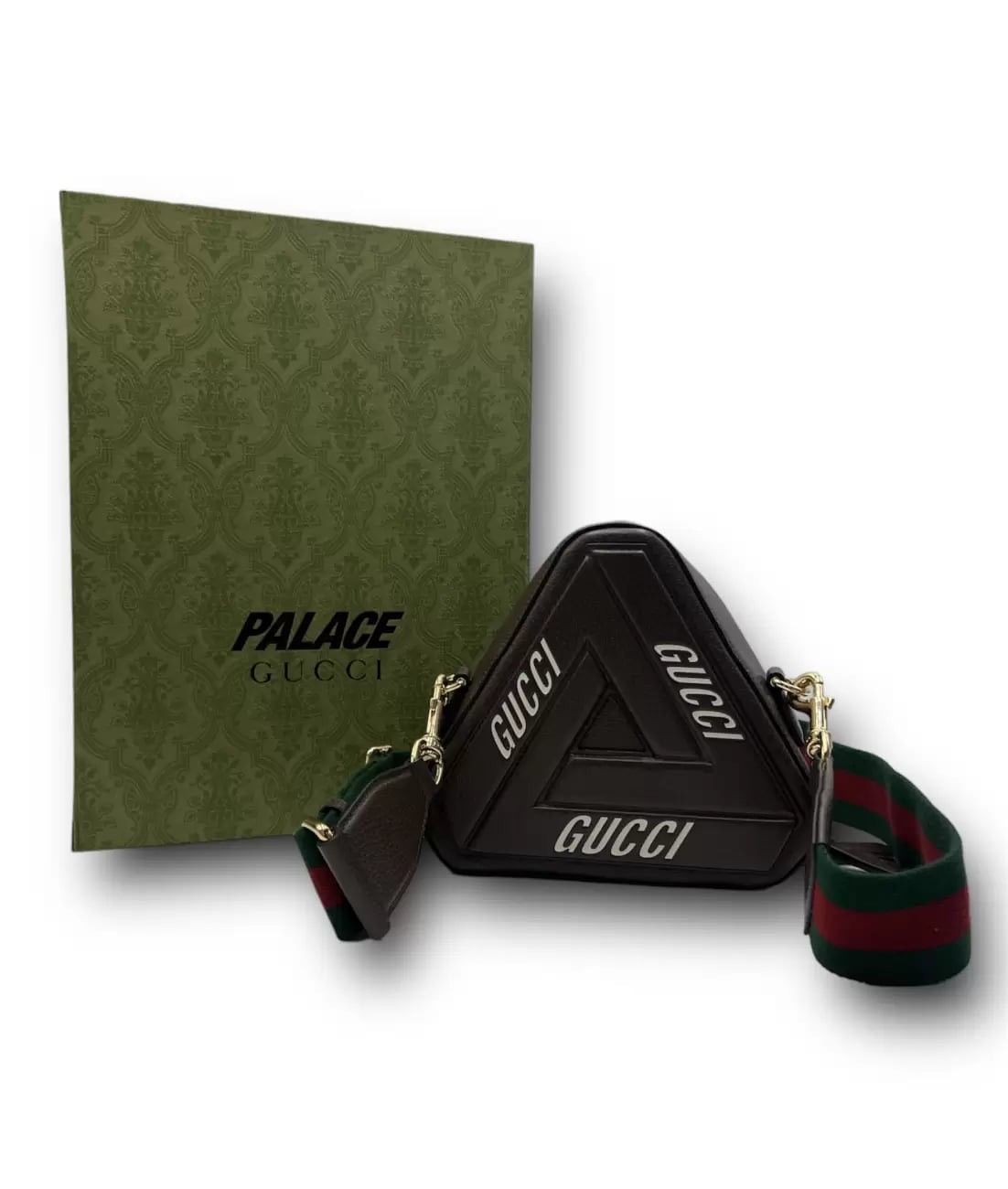 GU × Palace Gucci X Palace Triangle Sling Bag | Grailed