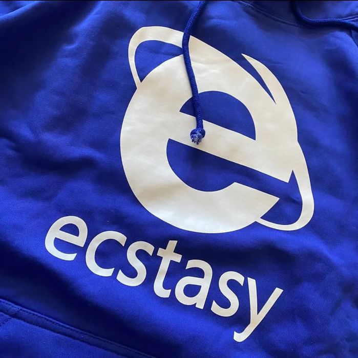 Vetements Vetements Blue Ecstasy Hoodie | Grailed