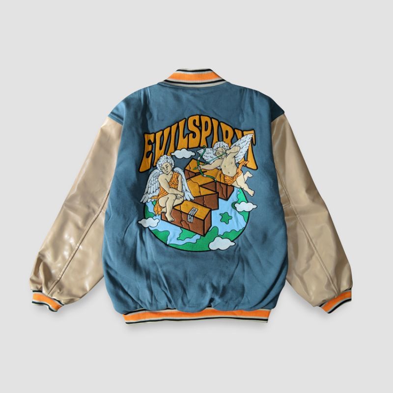 Bomber Jacket × Cartoon Network × Varsity Jacket VARSITY JACKET ANGEL ...
