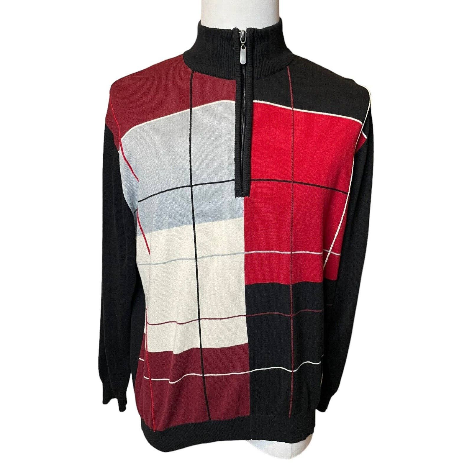 Haband Vintage Haband Colorblock Quarter Zip Sweater Grandpa | Grailed