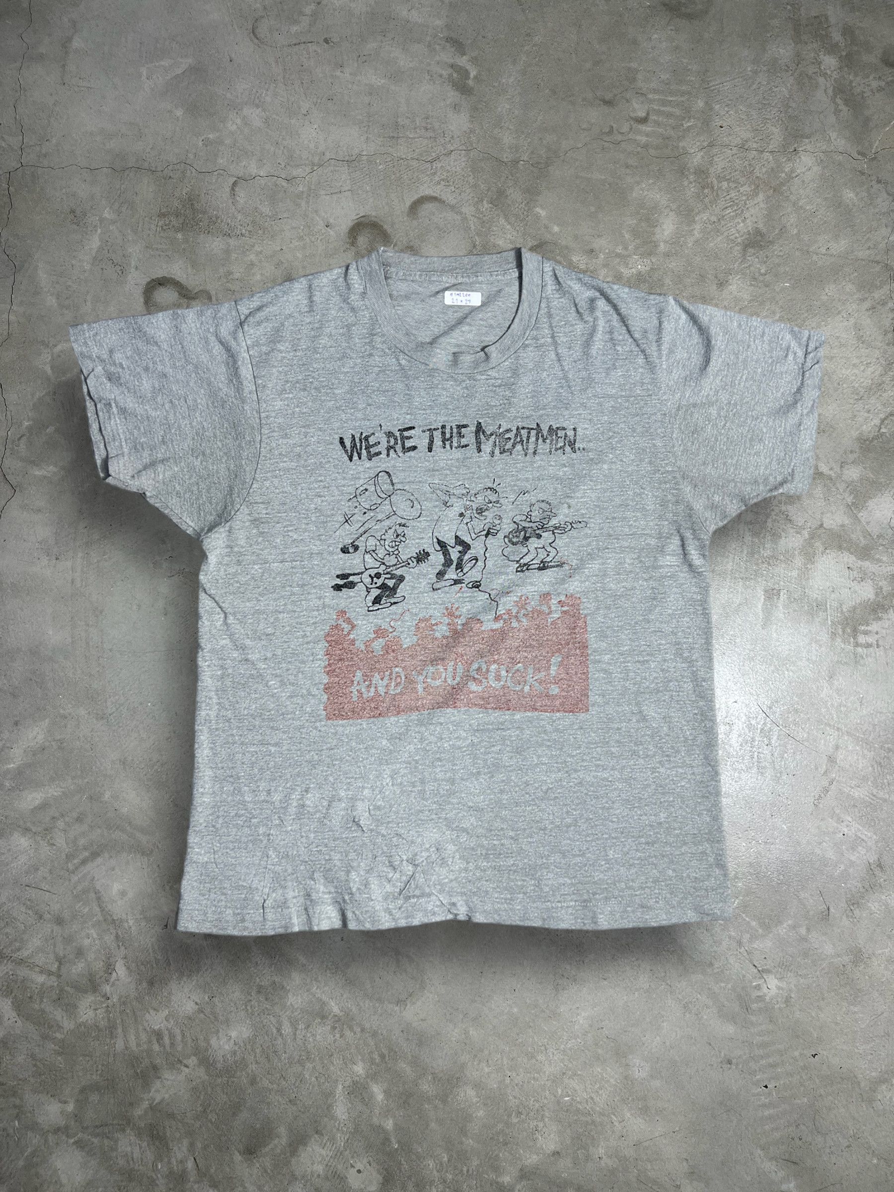 Vintage Vintage 80s The Meatmen Punk Rock Band Tee (XL) GTME200 | Grailed