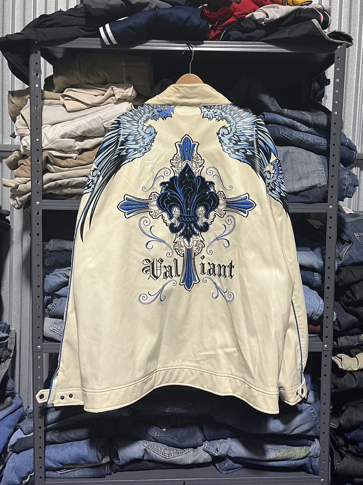 Vintage CRAZY VINTAGE Y2K AFFLICTION STYLE JACKET WINGS GRUNGE | Grailed