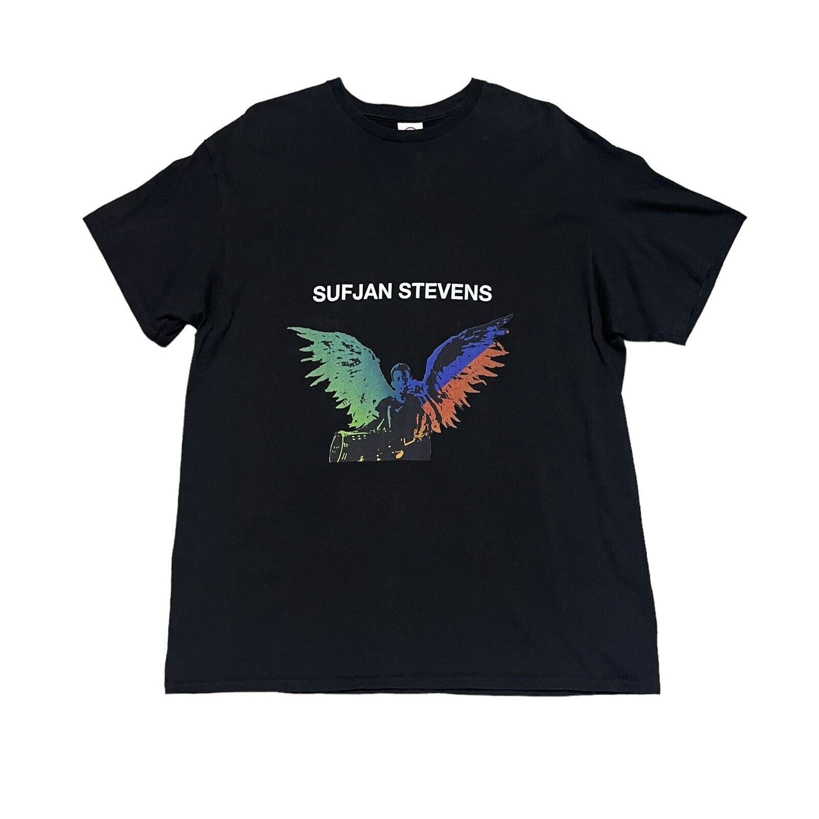 Delta Sufjan Stevens Wings Music Band Merch Tour Tee Shirt Black | Grailed