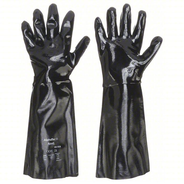 Streetwear Kanye West Worn Black Chemical Resistant Gloves 18 inch ...