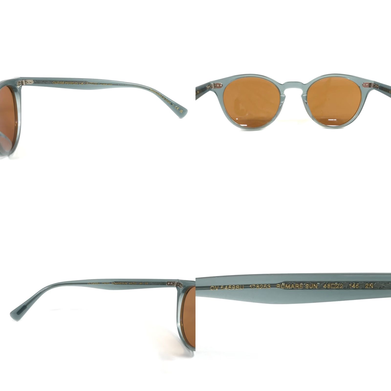 Oliver Peoples Romare Sun Acqua Frame Cognac Lens Oliver Peoples ...