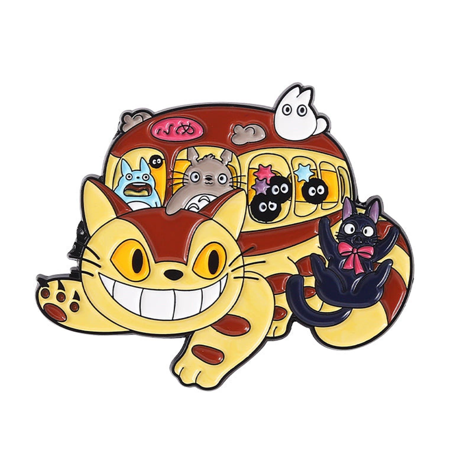 Enamel × Pins My Neighbor Totoro on Cat Bus Studio Ghibli Enamel Pins ...