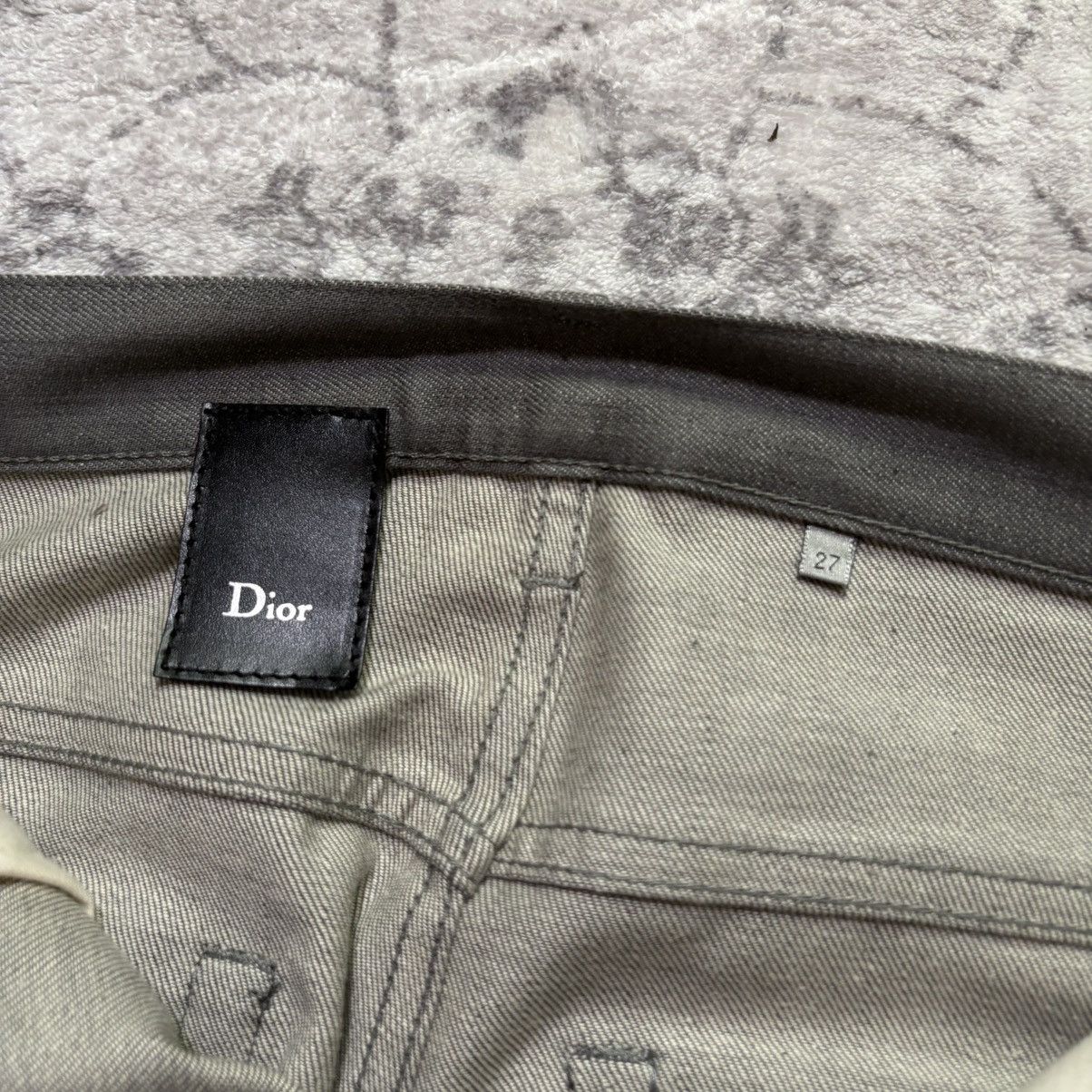 Dior × Hedi Slimane Dior Homme AW08 Stone Wash Skinny Jeans Grey | Size ...