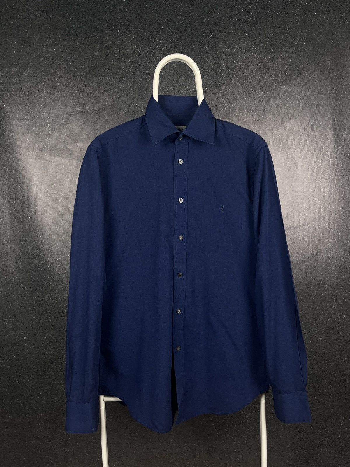 Yves Saint Laurent Yves Saint Laurent Luxury Long Sleeve Shirt Royal ...