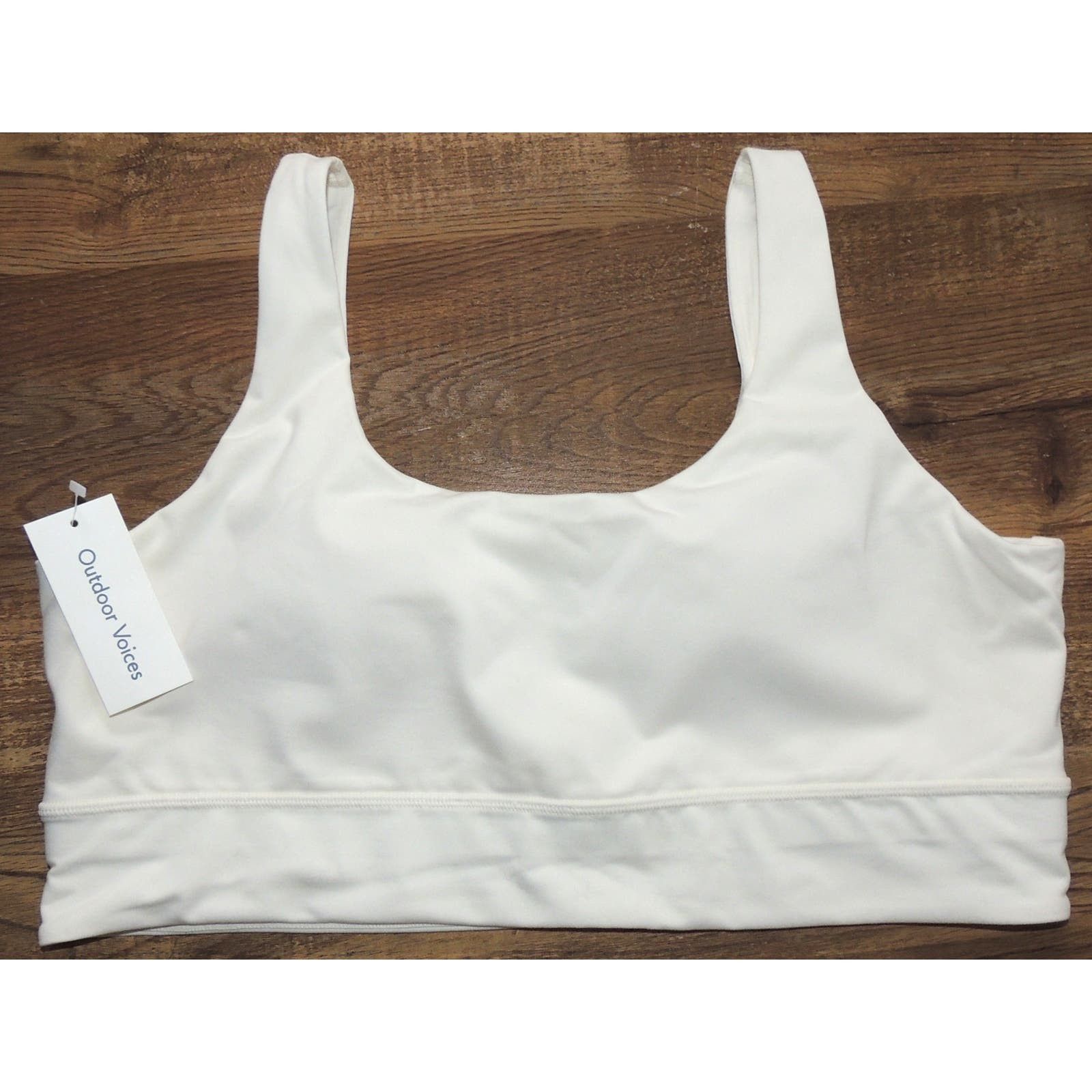 Outdoor Voices NEW Outdoor Voices FreeForm Scoop Bra Wms XXL Milk Stone ...