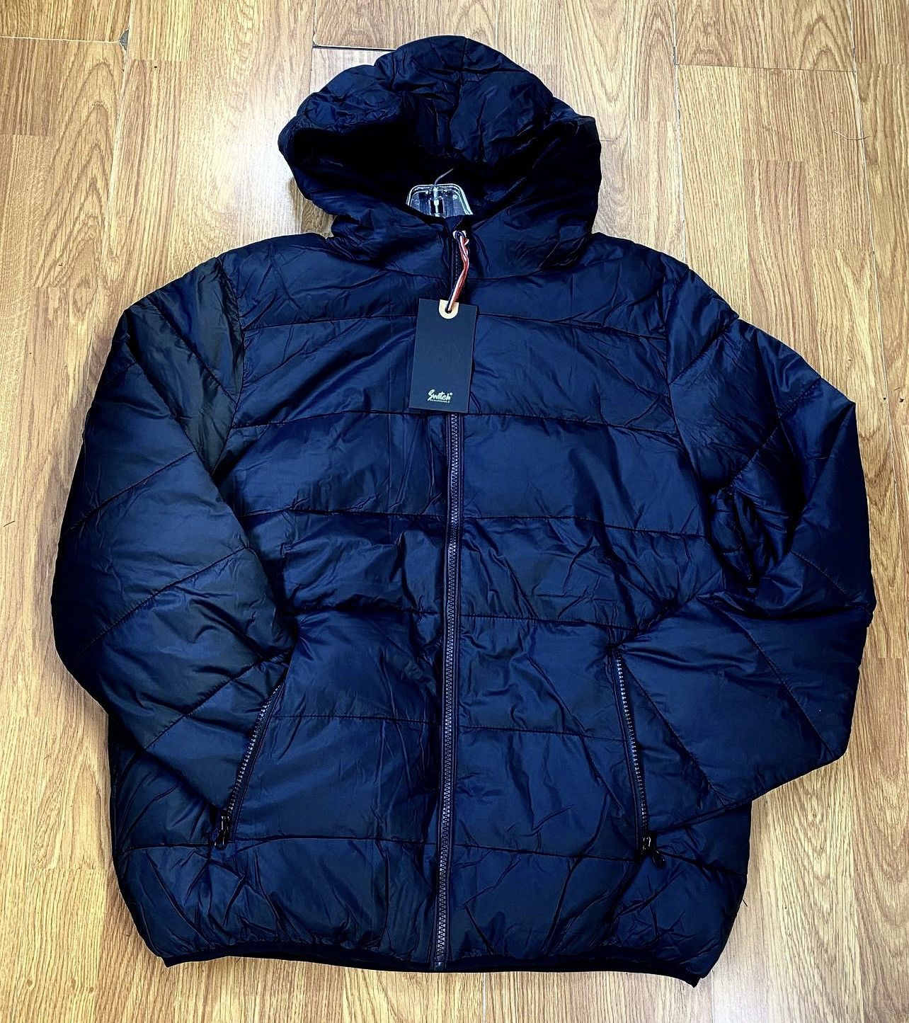 Vintage Large Switch Remarkable Black Light Hooded Puffer Jacket | Grailed