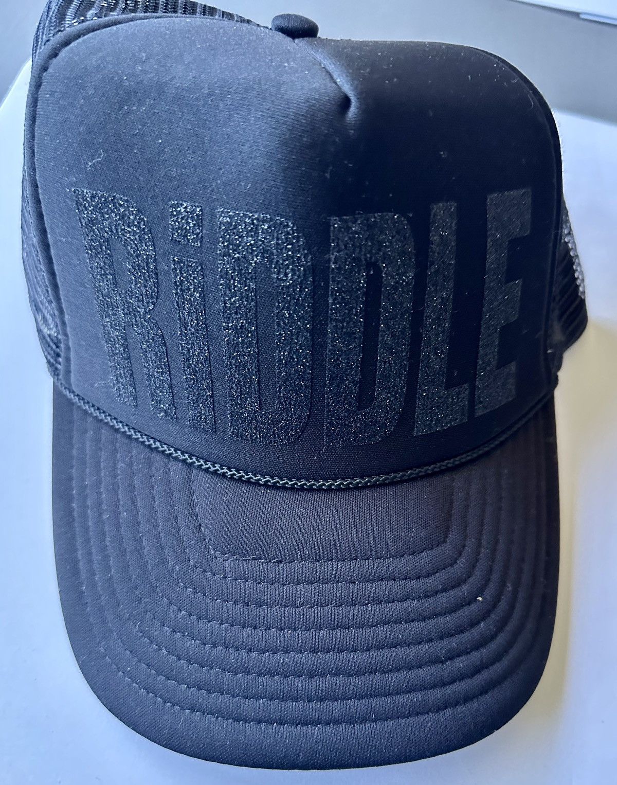 Antony Riddle RiDDLE hat - new never worn black sparkle logo | Grailed